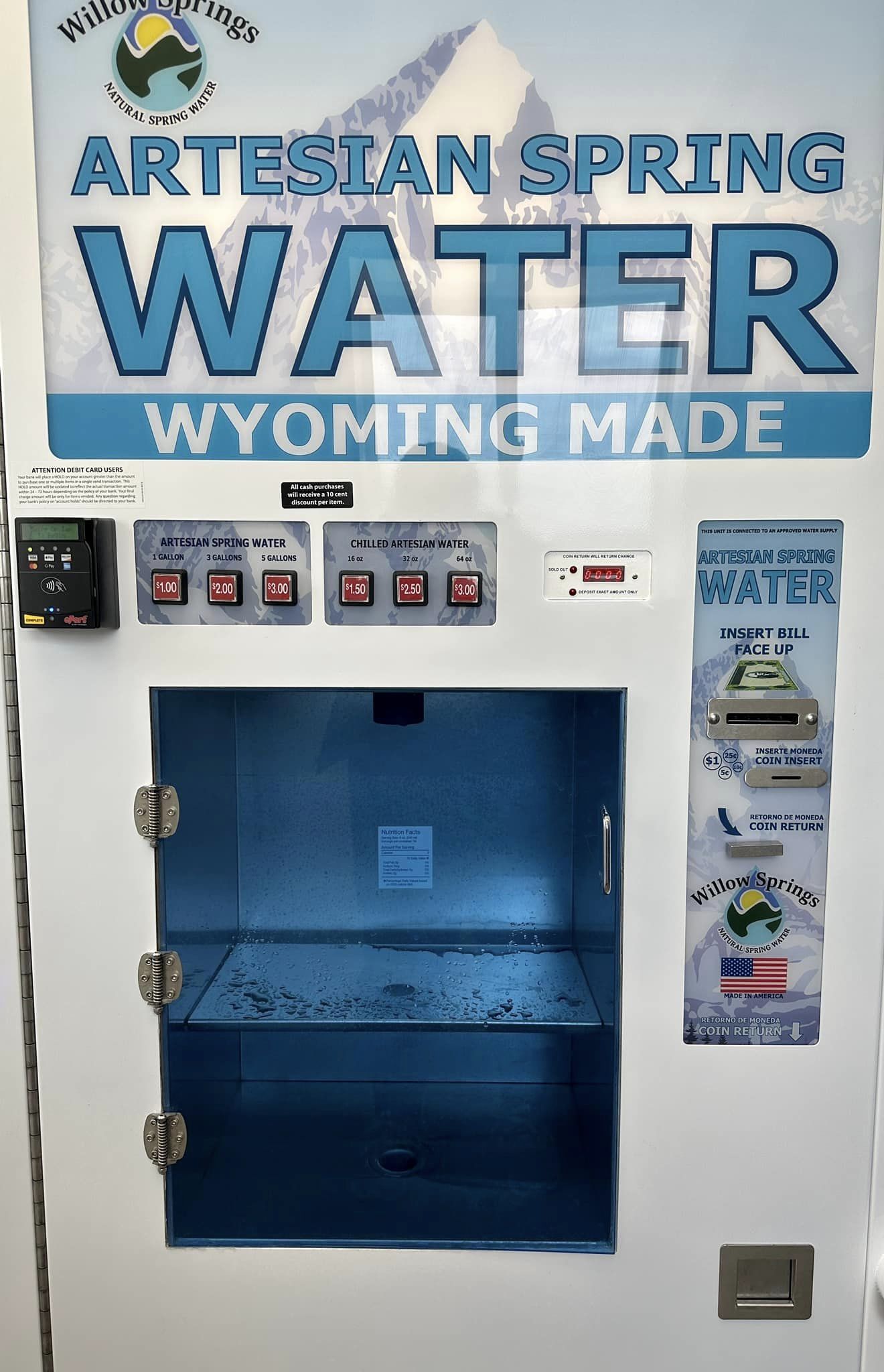Self Serve Vending – Willow Springs Natural Artesian Spring Water